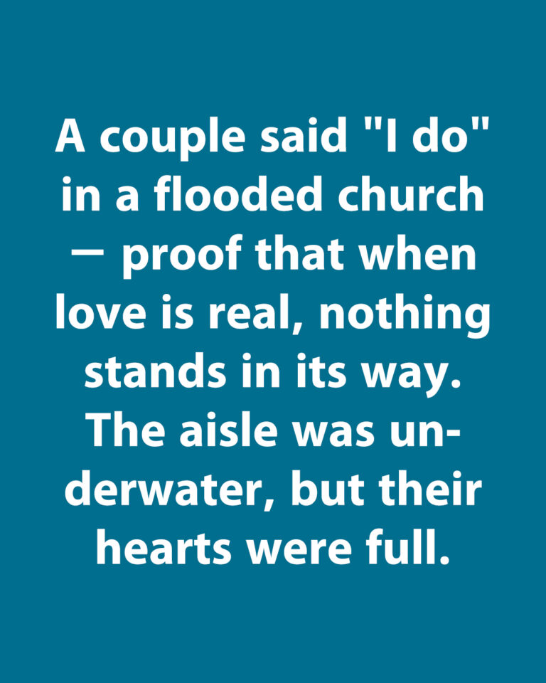 Their Aisle Was Underwater—But Their Hearts Were Unstoppable - BMR