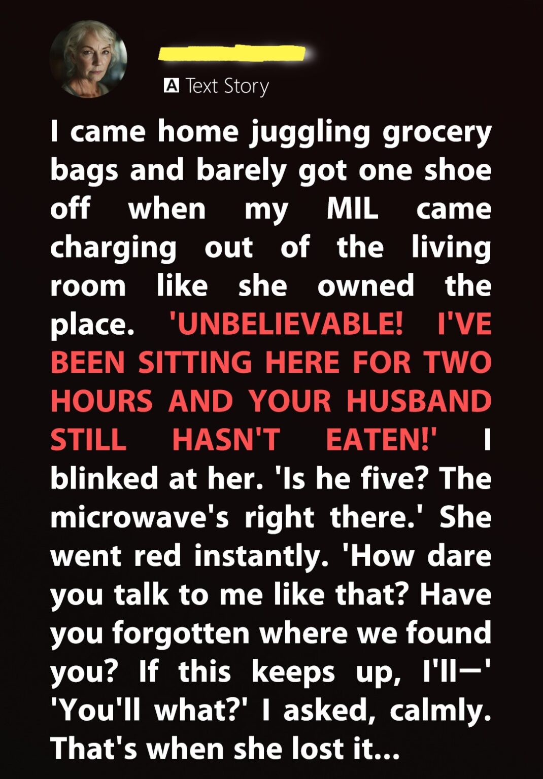 My MIL Berated Me for Not Feeding My Husband on Time — So I Taught Them ...